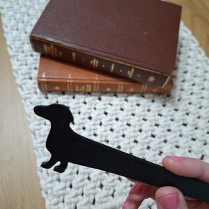 Black Miniature Dachshund Bookmark | Sausage Dog Bookmark for Readers ...