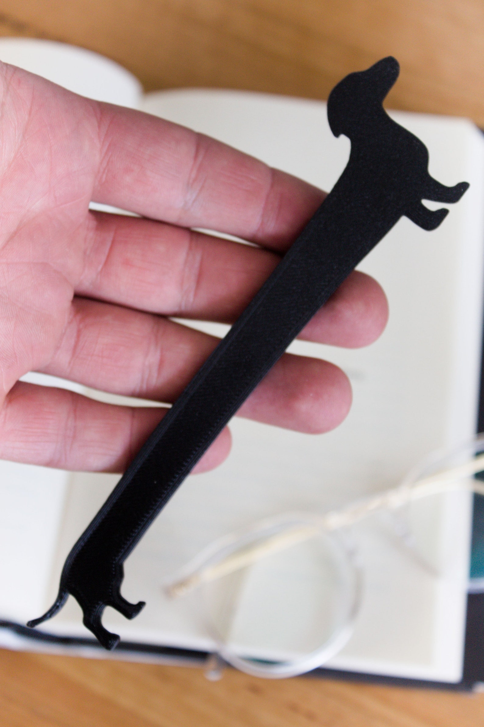 Black Miniature Dachshund Bookmark Sausage Dog Bookmark for Readers ...