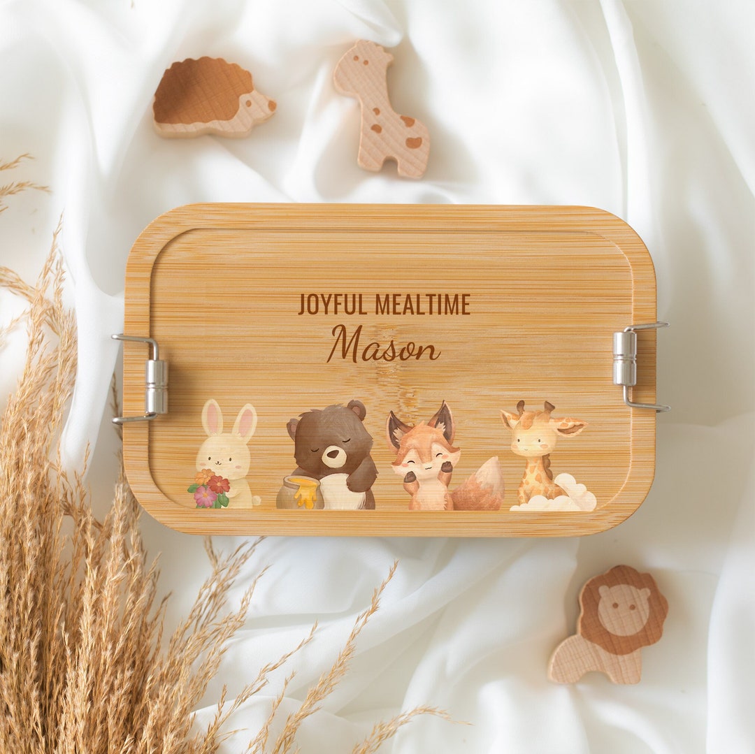 Personalized Kids Lunch Box Girl Custom Child Snack Box With - Etsy ...