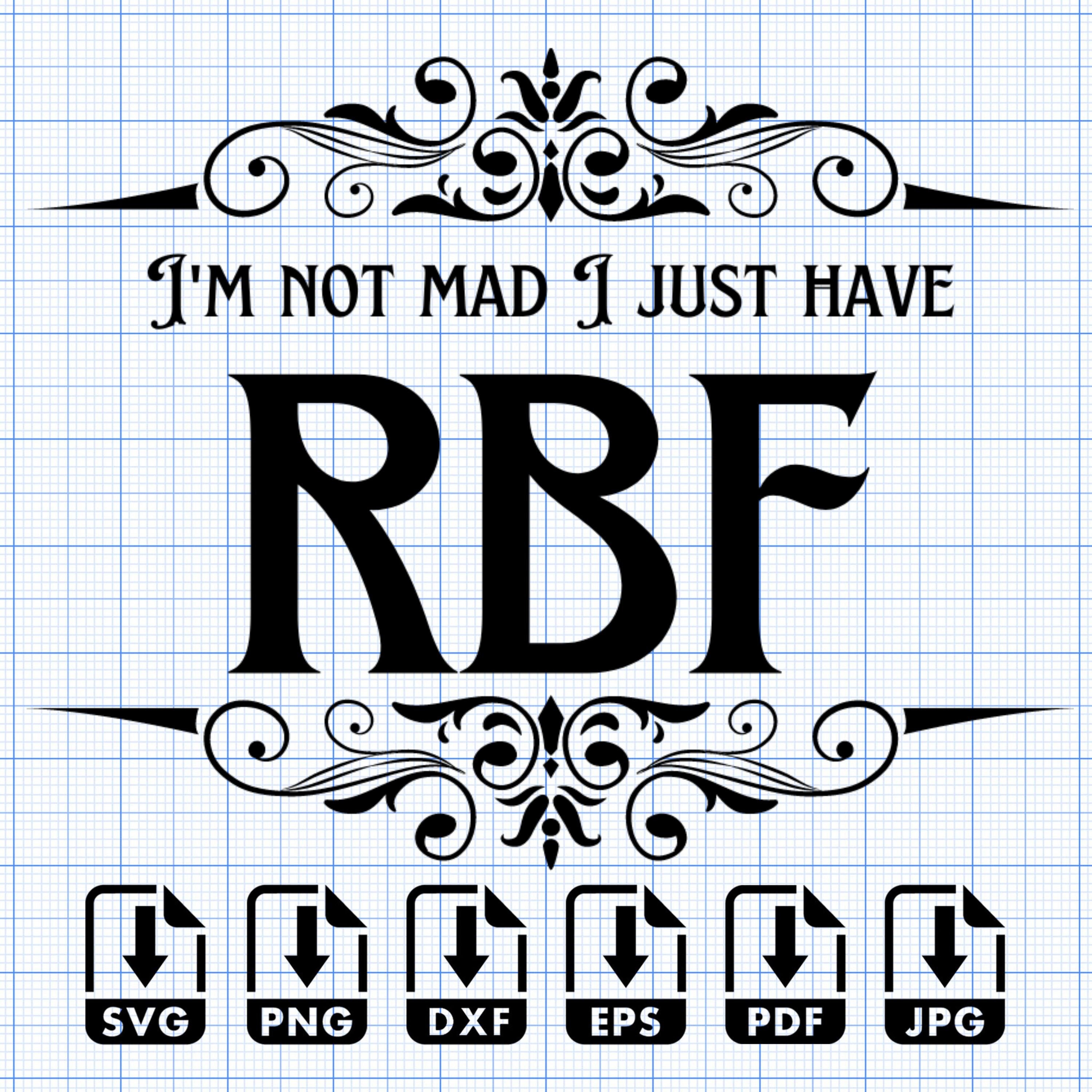 RBF SVG, Png, Eps, Dxf, Pdf, Digital Cut File, Cricut Maker, Silhouette ...