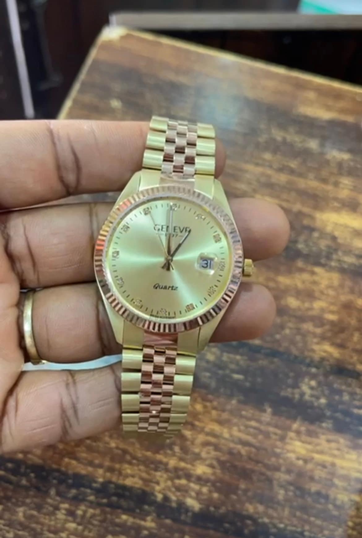 18k Gold Genève Luxury Watch - Etsy