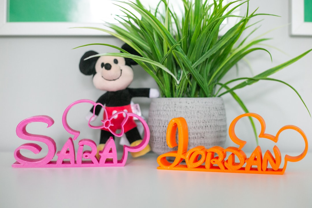 Disney Name Plate - Desk Name Plaque - Teacher Desk Sign - Mickey Mouse ...
