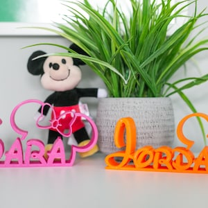 Disney Name Plate - Desk Name Plaque - Teacher Desk Sign - Mickey Mouse ...