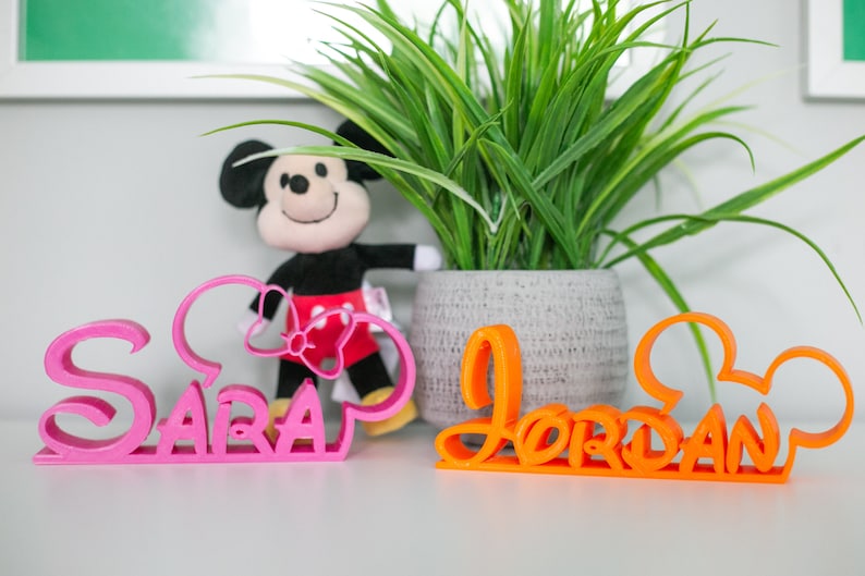 Disney Name Plate - Desk Name Plaque - Teacher Desk Sign - Mickey Mouse ...