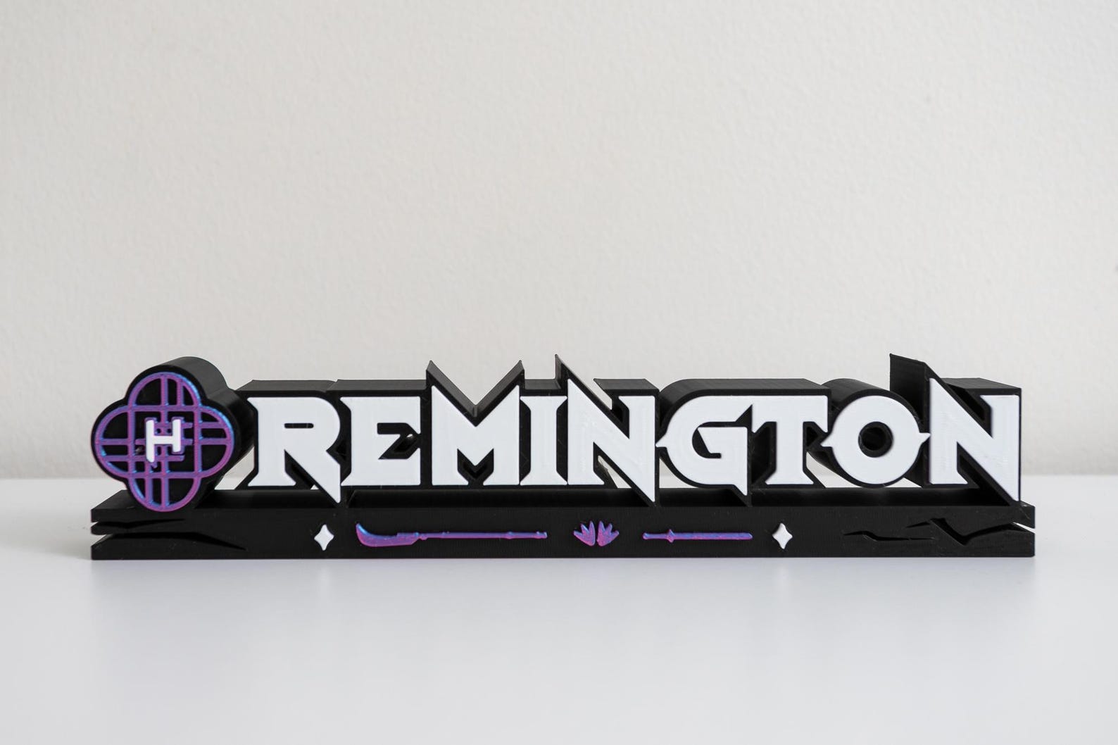 Custom K-pop Demon Hunters Nameplate With Huntrix Logo | Demon Markings ...