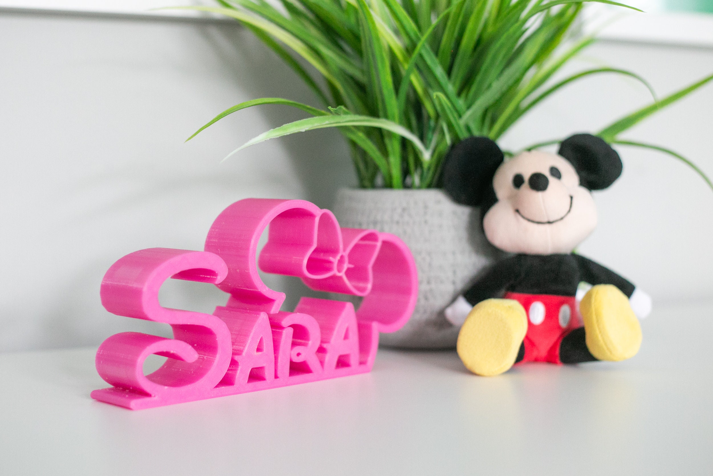 Disney Name Plate - Desk Name Plaque - Teacher Desk Sign - Mickey Mouse ...