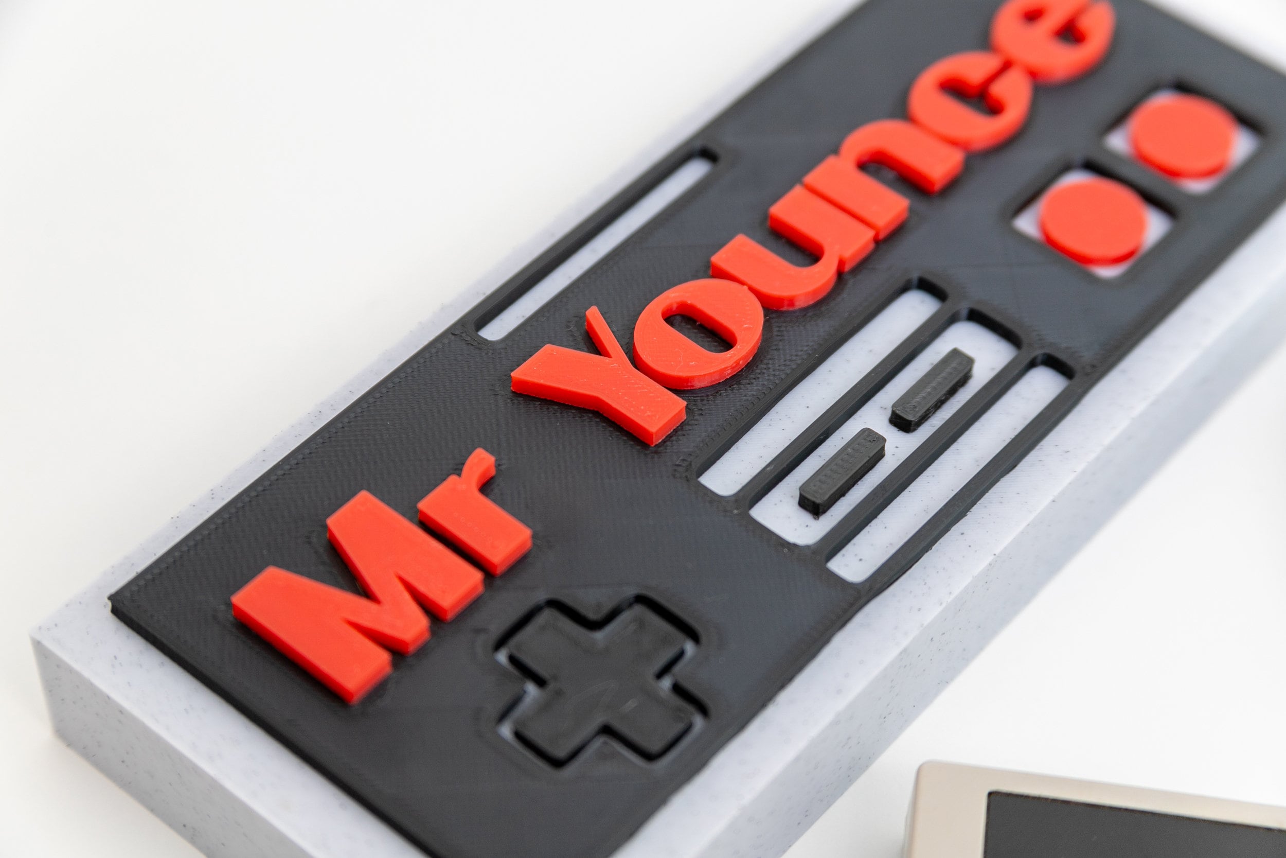 Custom Nintendo Controller Name Plate - Retro Gaming Nameplate - NES ...