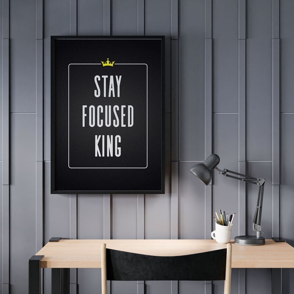 Focus Motivational Poster - Etsy