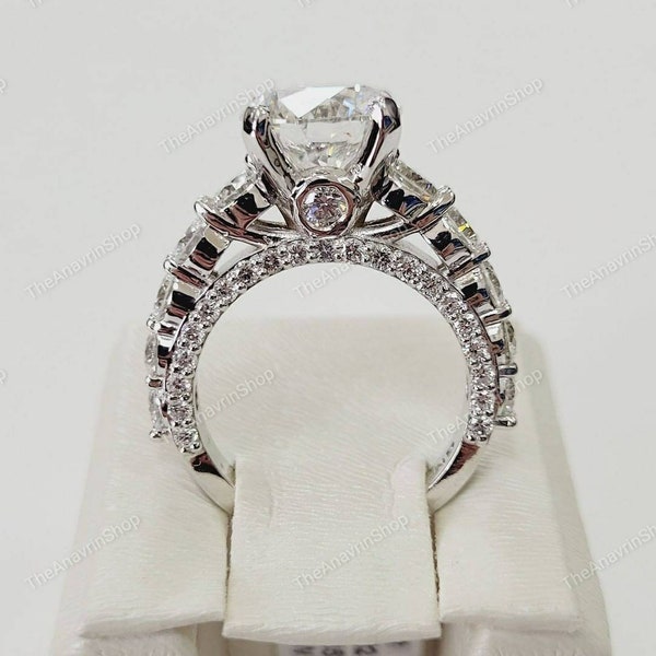 3ct Moissanite Engagement Ring - Etsy