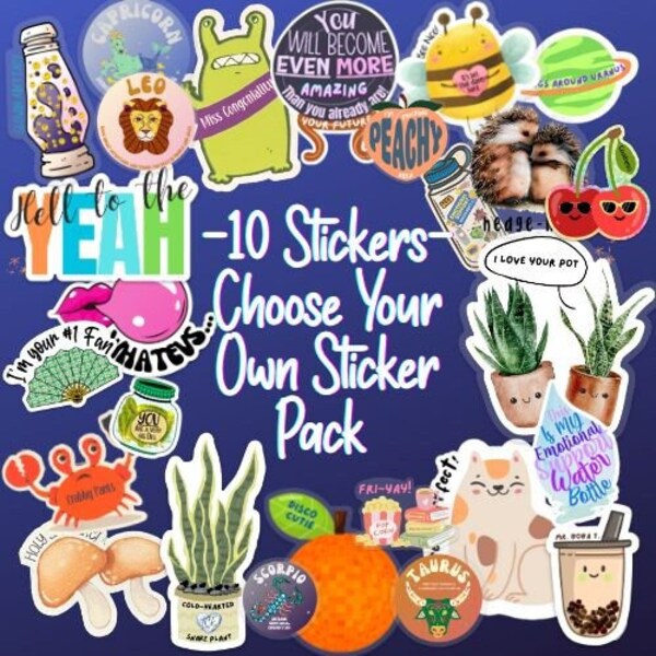 Stickers Pack - Etsy