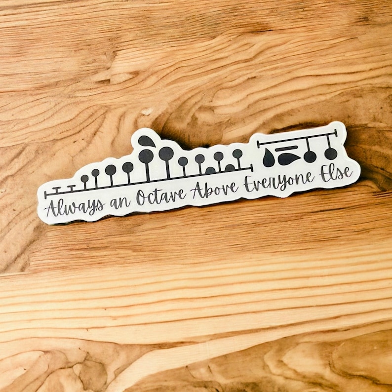 Flute Player Sticker | Always an Octave Above Everyone Else - Etsy