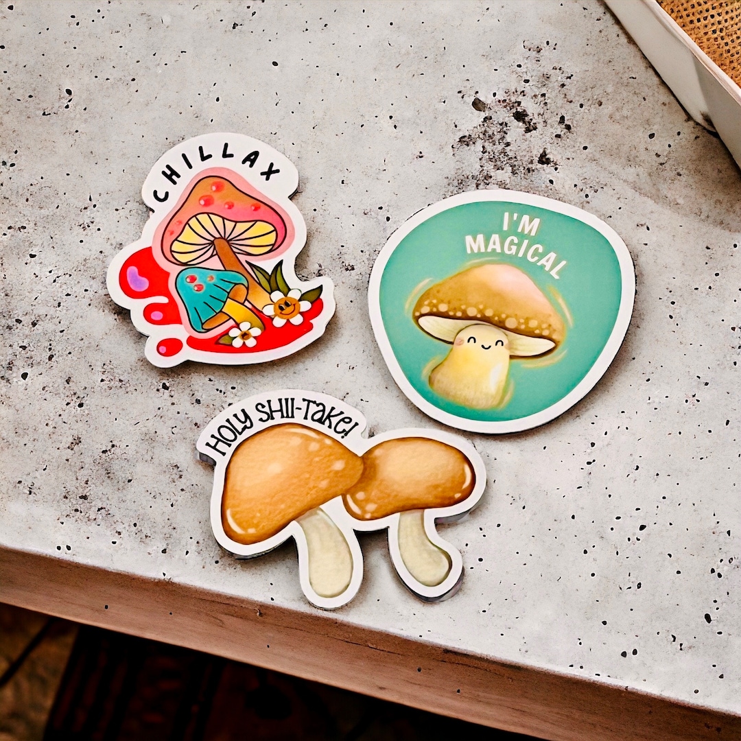 Mushroom Lover Sticker Pack Mushroom Stickers Mushroom SVG - Etsy