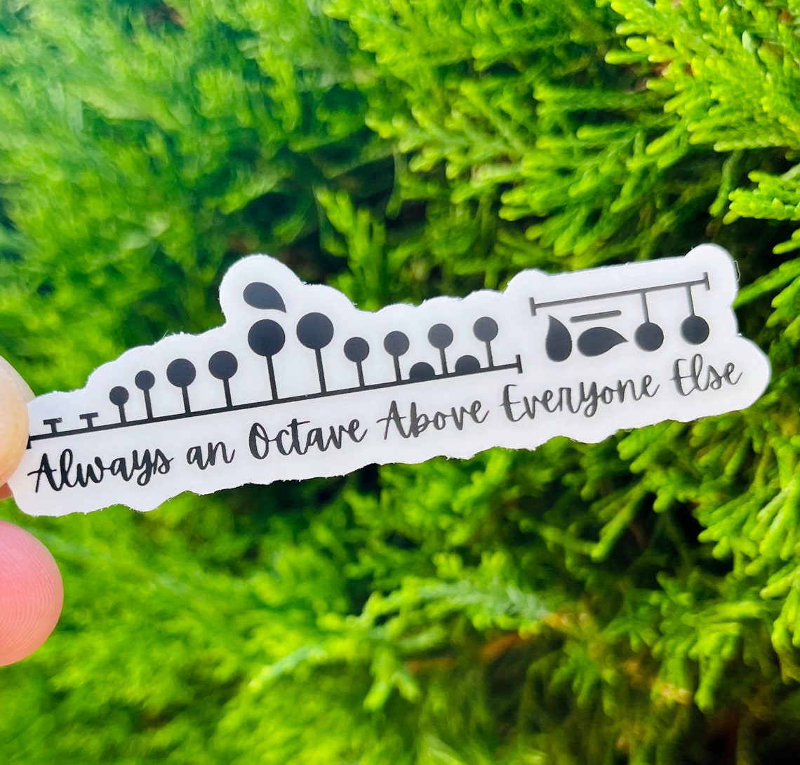 Flute Player Sticker | Always an Octave Above Everyone Else - Etsy