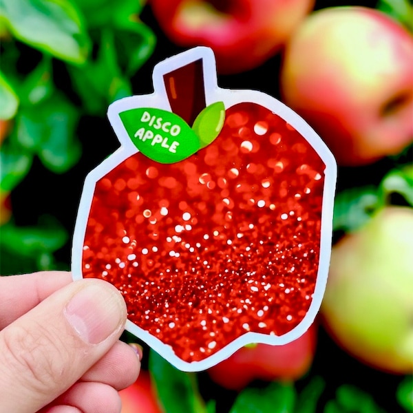 Disco Apple Svg - Etsy