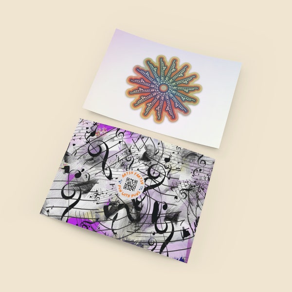 Flute Greeting Card - Etsy