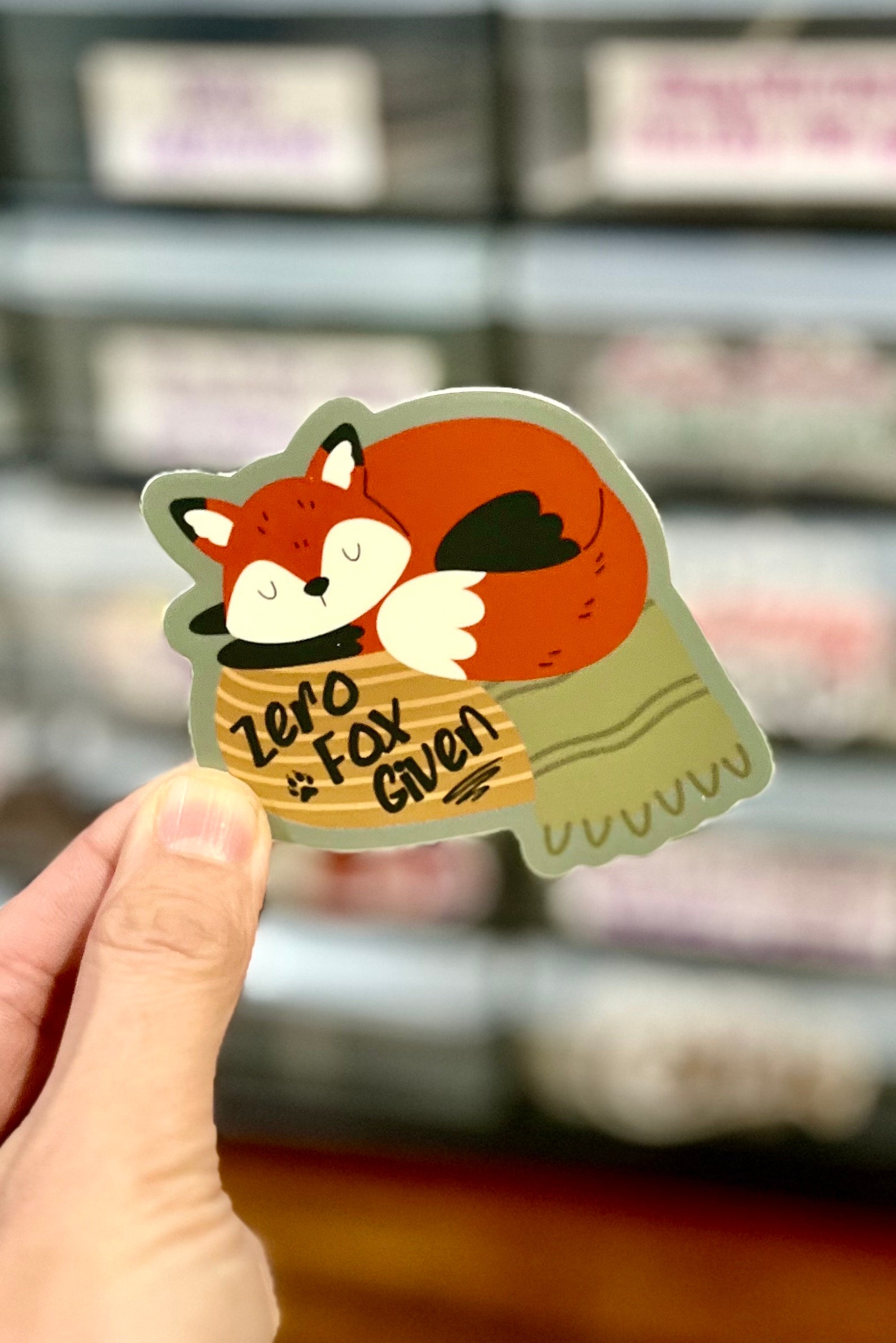 Zero Fox Given Vinyl Sticker | Punny Animal Decal - Etsy