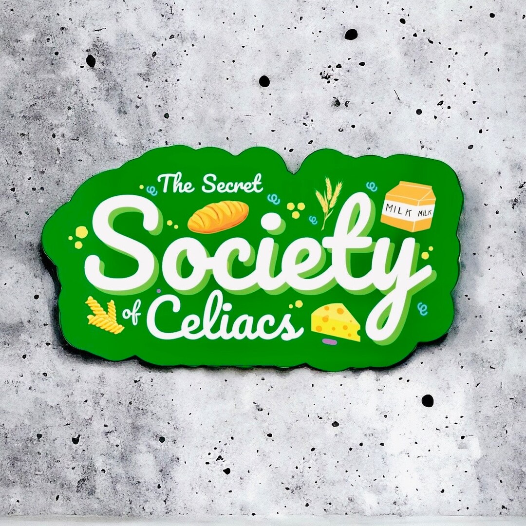Celiac Awareness Sticker - the Secret Society Celiacs | Autoimmune ...