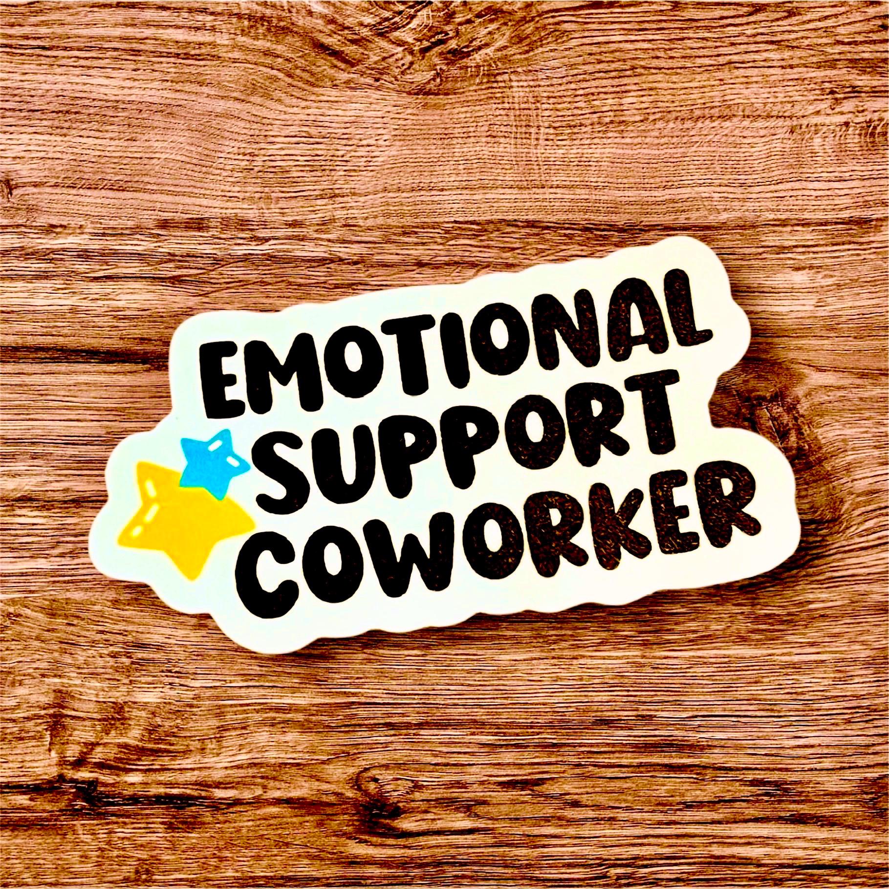 Emotional Support Coworker Sticker - Perfect Farewell Gift for Leaving ...