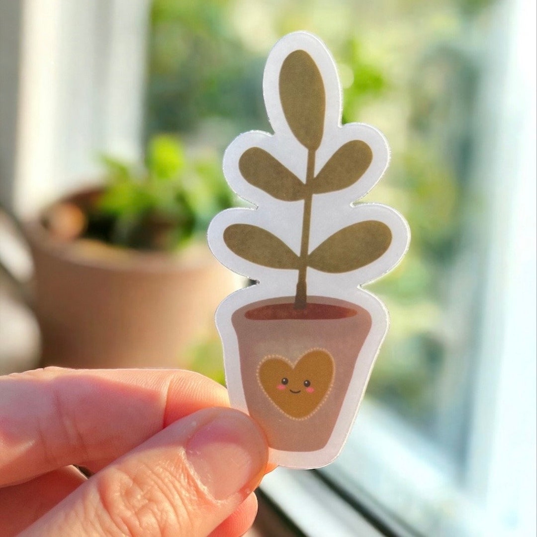 Plant Junkie Hand-drawn Plant Sticker - Heartfelt Heidi | Plant ...