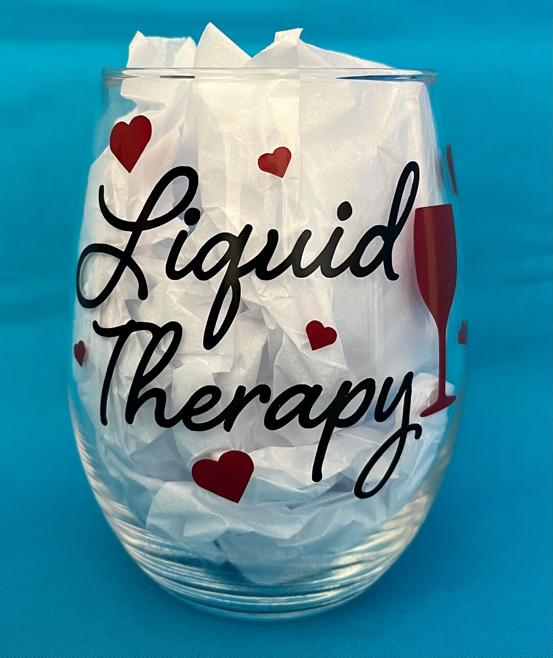 Liquid Therapy Wine Glass - Etsy