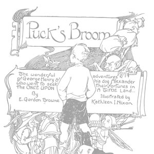 Puck's Broom Coloring Book Vintage Illustrations (digital Download ...