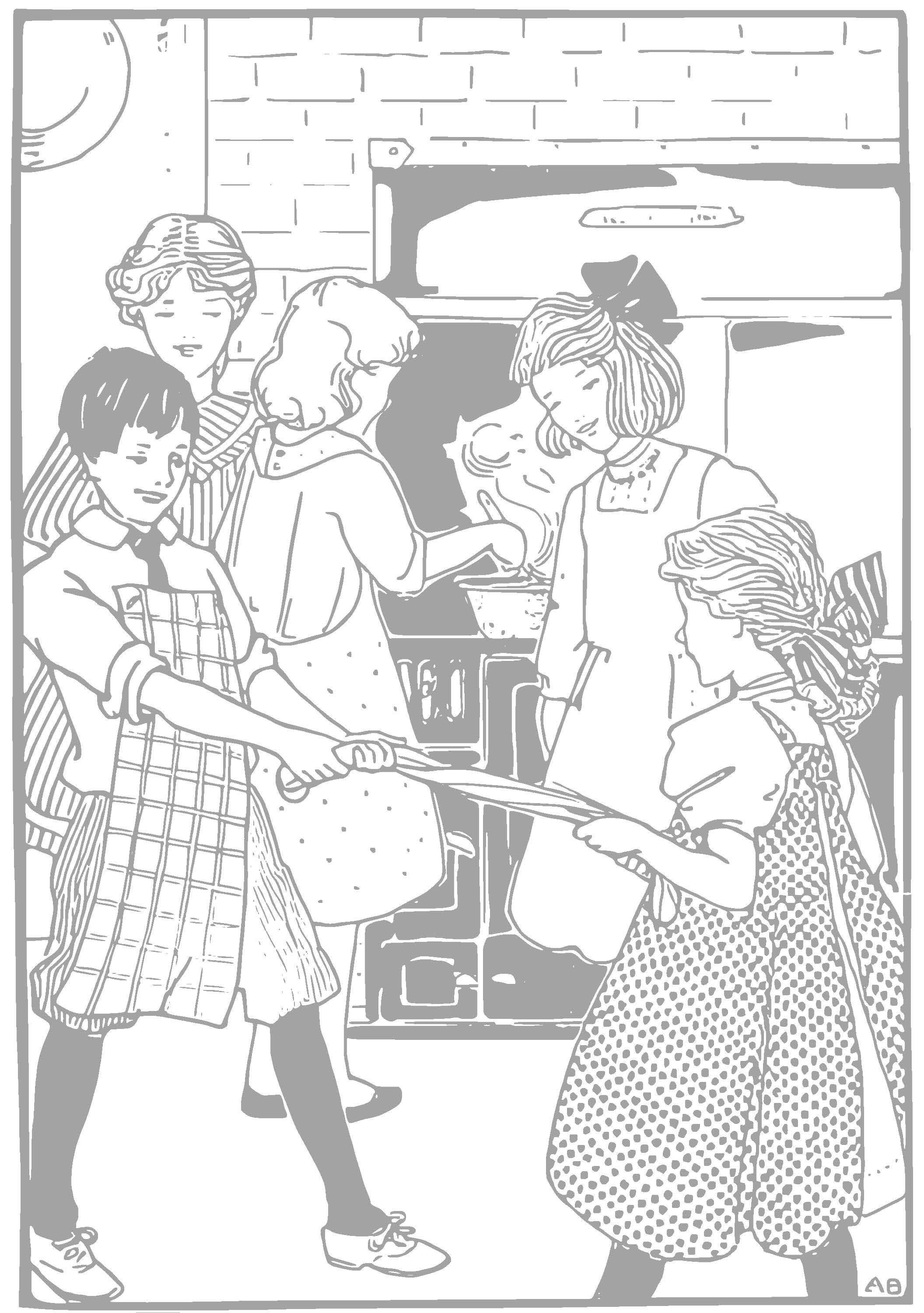 Vintage Party Coloring Book, Hand-drawn Illustrations (digital Download ...