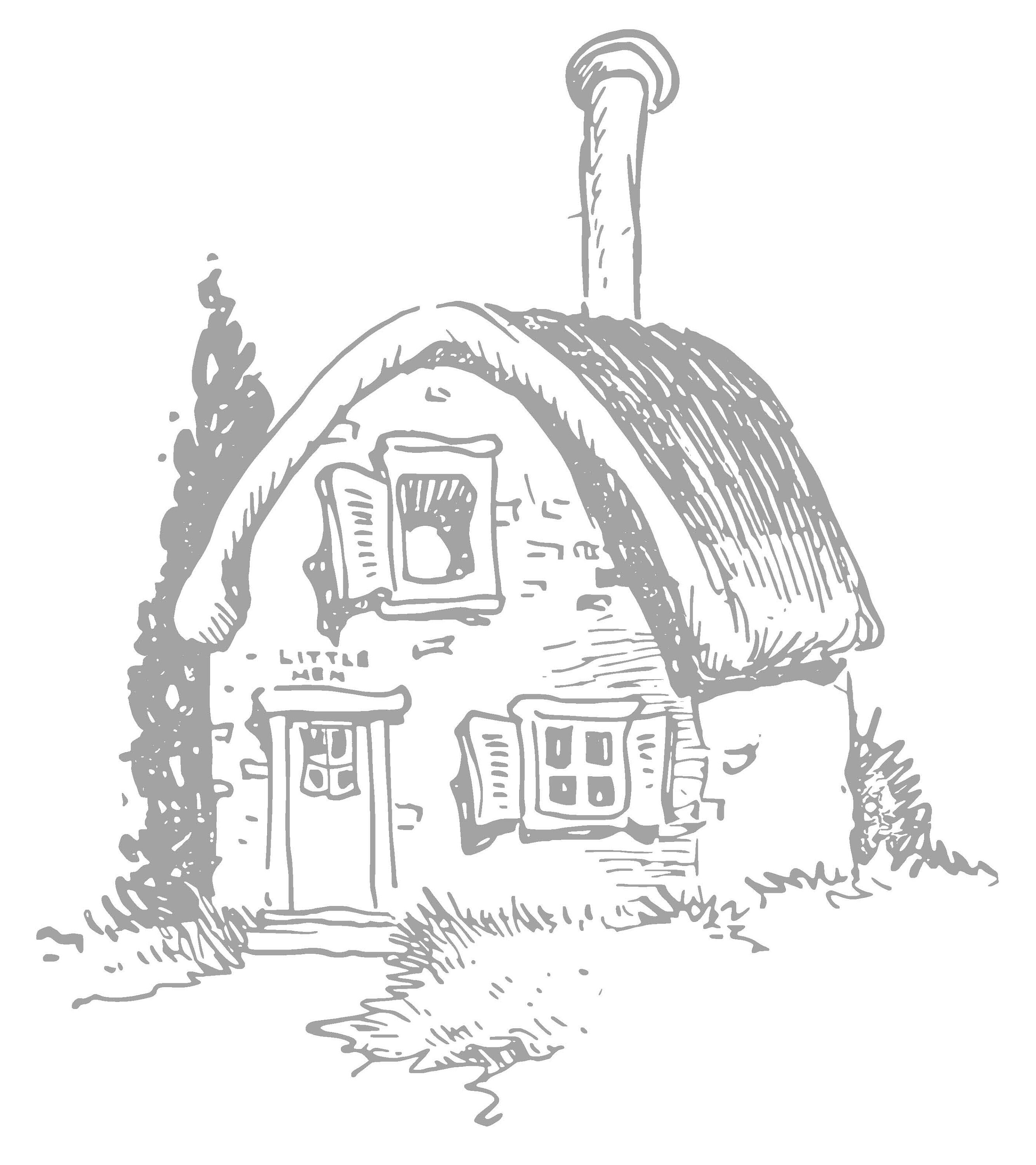 Little Red Hen for Coloring Vintage Digital Bundle Download Hand Drawn ...