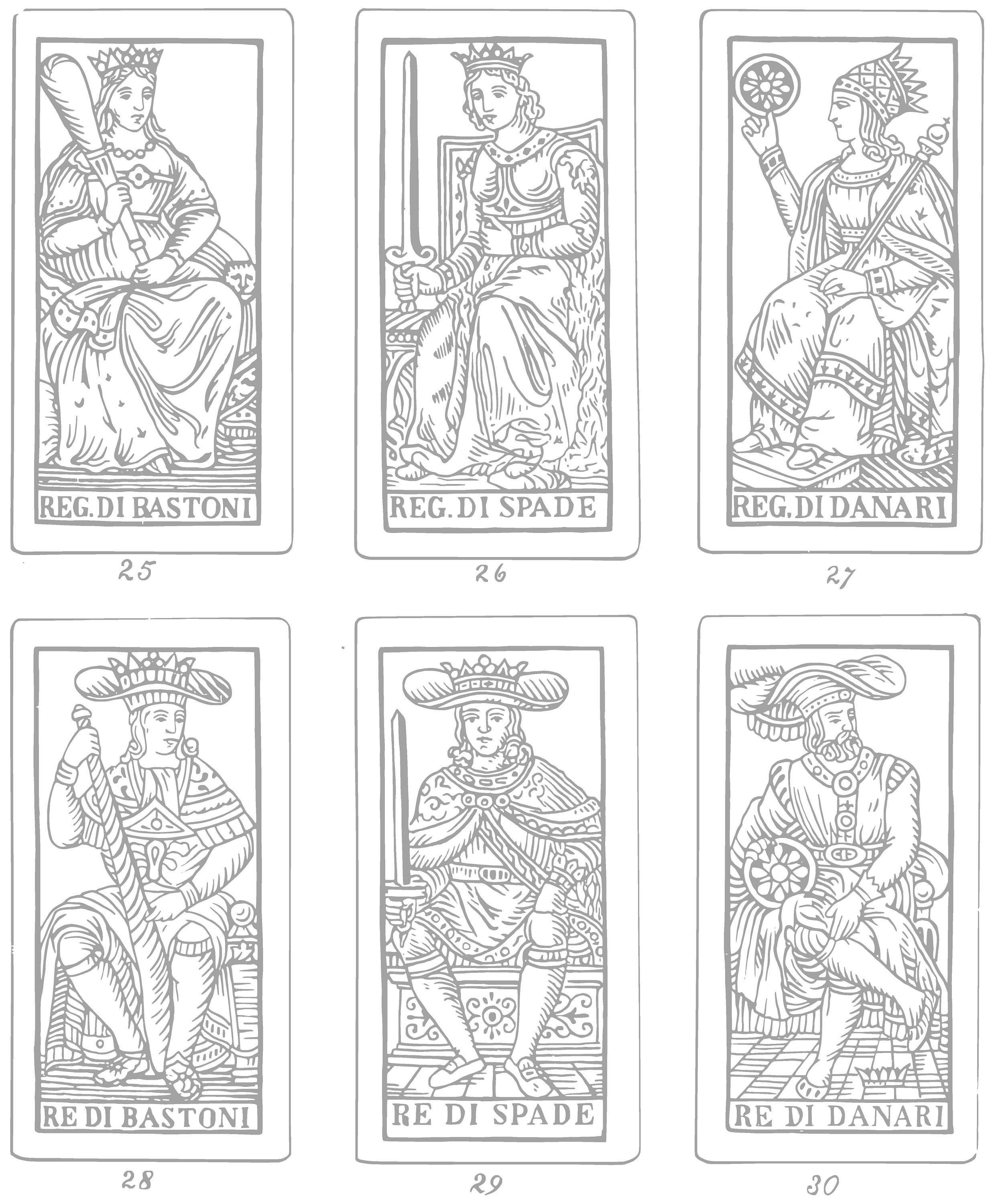 Tarot Cards for Coloring Vintage Digital Bundle Download Hand Drawn ...