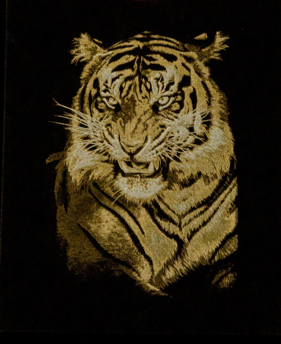 Custom Scratchboard Art Gold or Silver Unique Family Friend Gift Mother ...