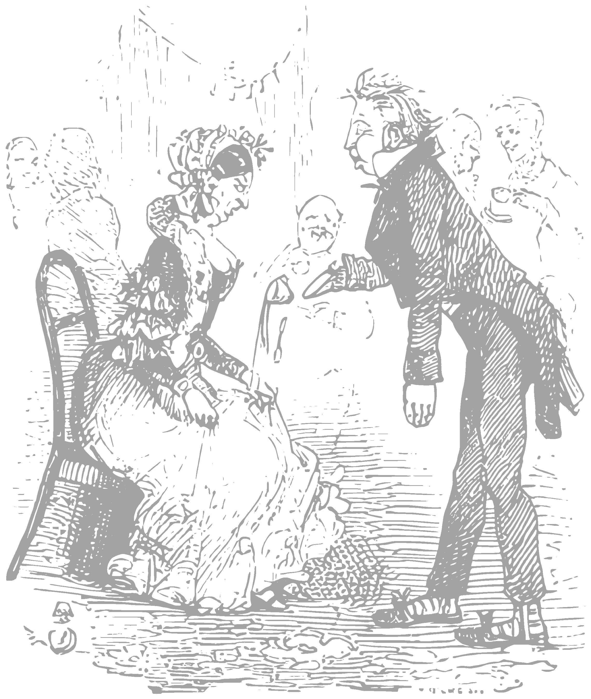 Silly Scenes for Coloring Vintage Digital Bundle Download Hand Drawn ...