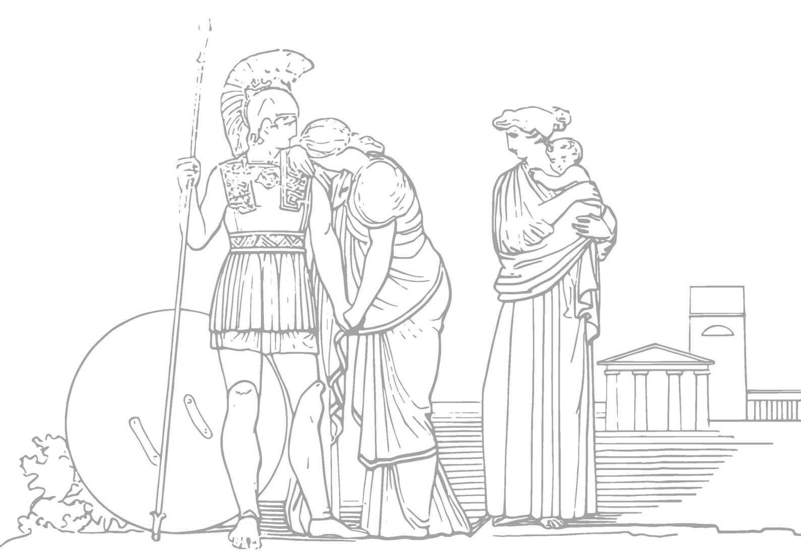 The Iliad for Coloring Vintage Digital Bundle Download Hand Drawn ...