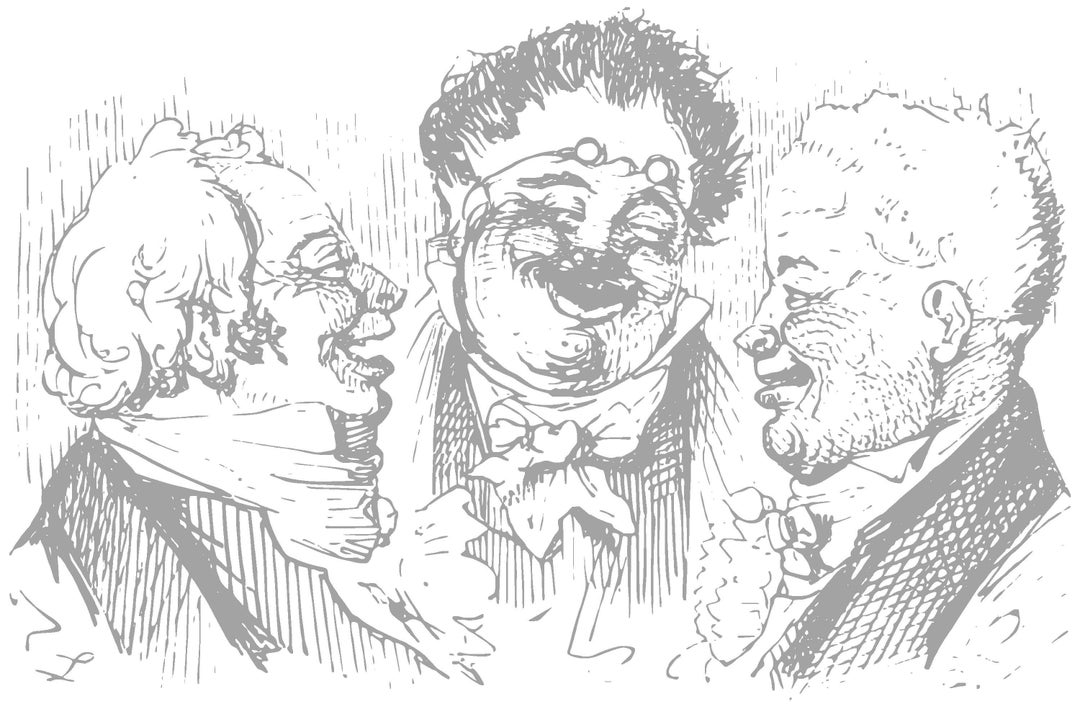 Silly Scenes for Coloring Vintage Digital Bundle Download Hand Drawn ...