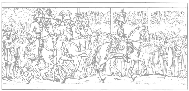 Napoleon Bonaparte for Coloring Vintage Digital Download Hand Drawn ...