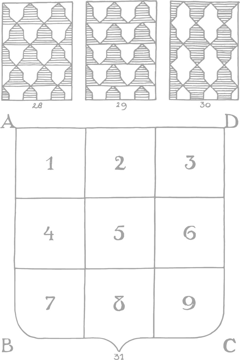 Heraldry Designs for Coloring Vintage Digital Bundle Download Hand ...