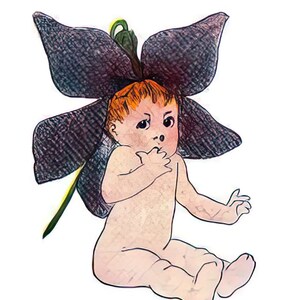 Flower Children Digital Download Vintage Postcards Pack Vintage Hand ...