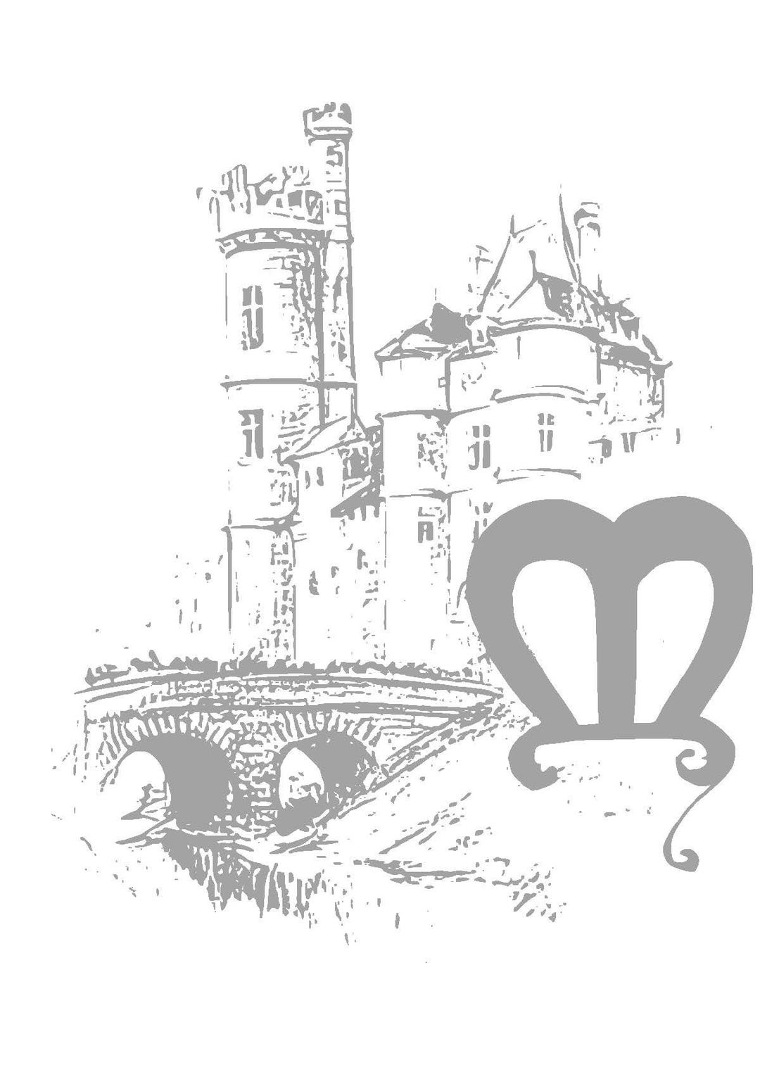 French Architecture 5 for Coloring Vintage Digital Download Hand Drawn ...