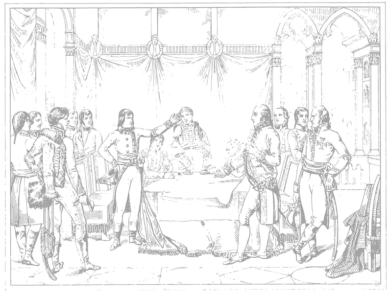 Napoleon Bonaparte for Coloring Vintage Digital Download Hand Drawn ...