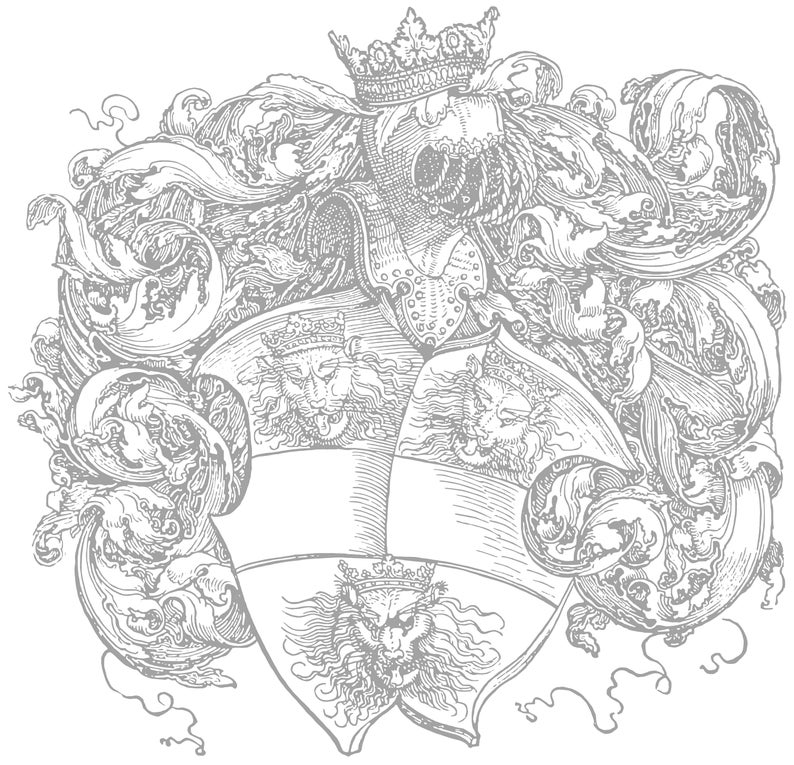 Medieval Coats of Arms for Coloring Vintage Digital Download Hand Drawn ...