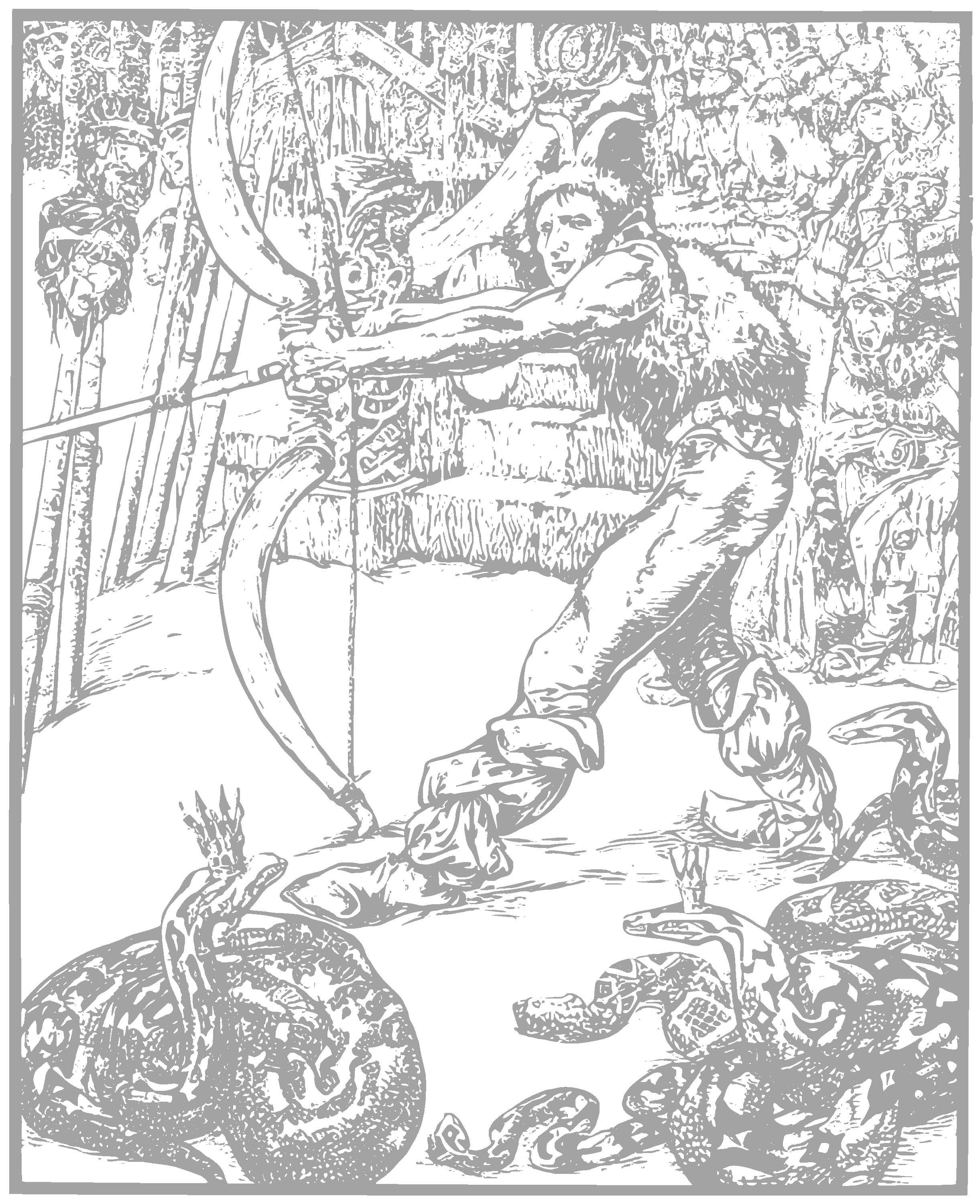 Cossack Tales for Coloring Vintage Digital Bundle Download Hand Drawn ...