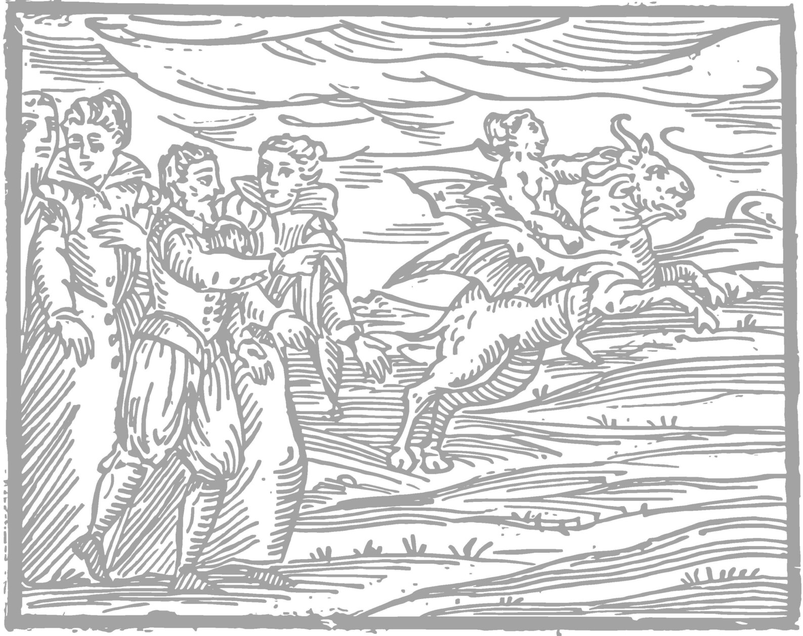 Demons for Coloring Vintage Digital Bundle Download Hand Drawn Children ...