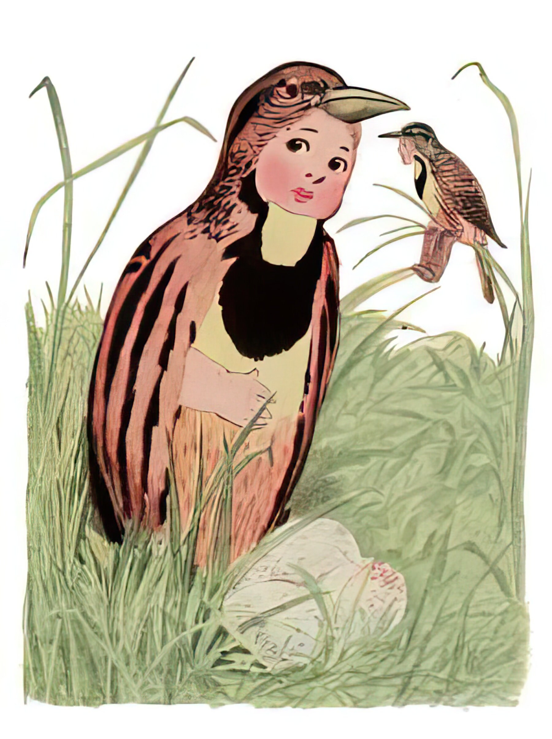 Bird Children Digital Download Vintage Postcards Pack Vintage Hand ...