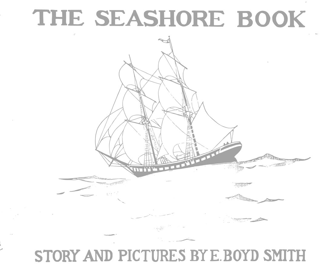 Seashore for Coloring Vintage Digital Bundle Download Hand Drawn ...