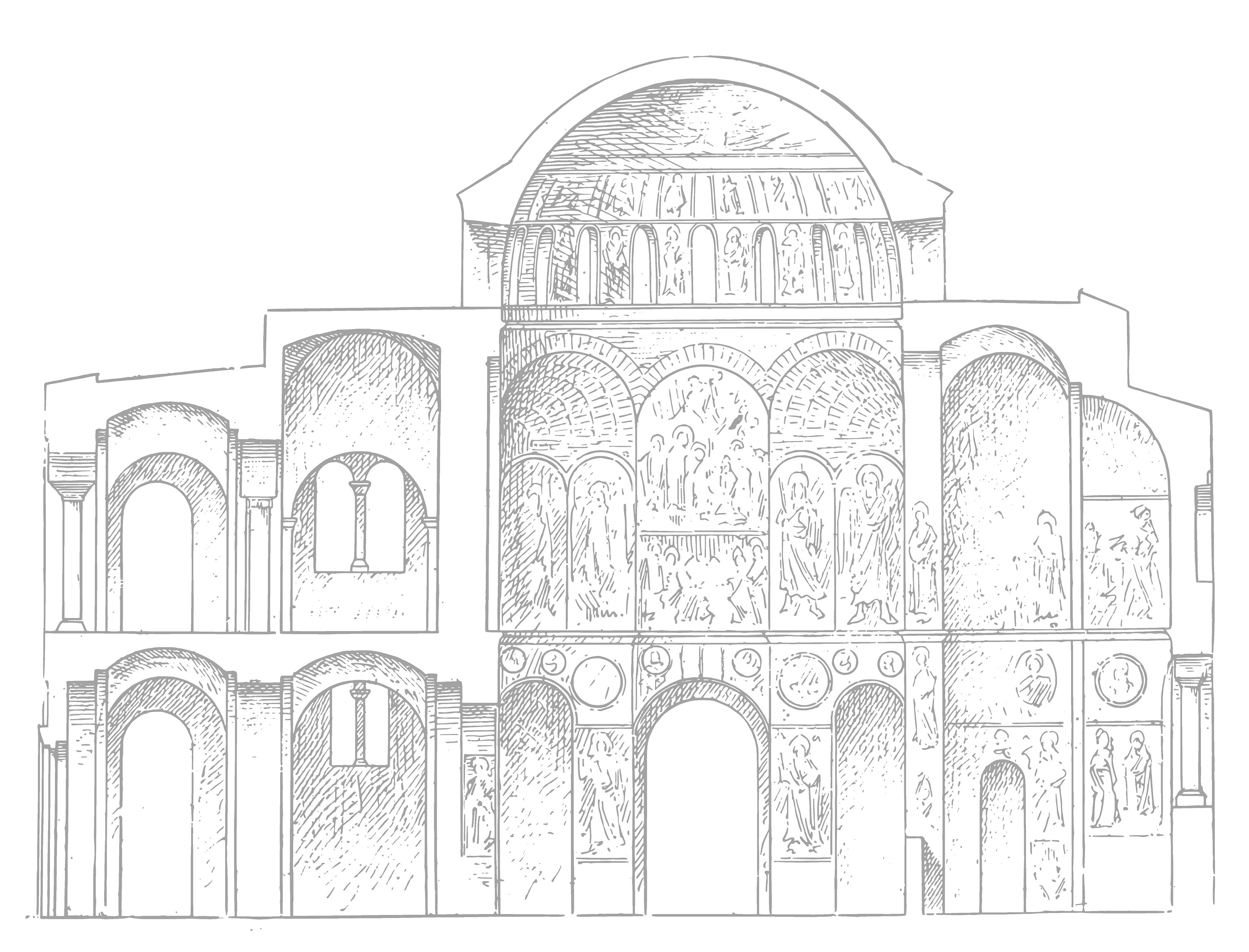 Roman Architecture for Coloring Vintage Digital Download Hand - Etsy