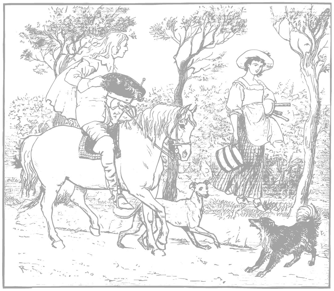 Classic and Vintage Tales 2 for Coloring Vintage Print Your Own Hand ...