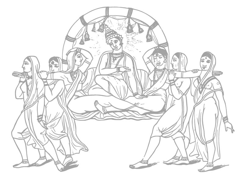 Absurd Drawings for Coloring Vintage Digital Bundle Download Hand Drawn ...