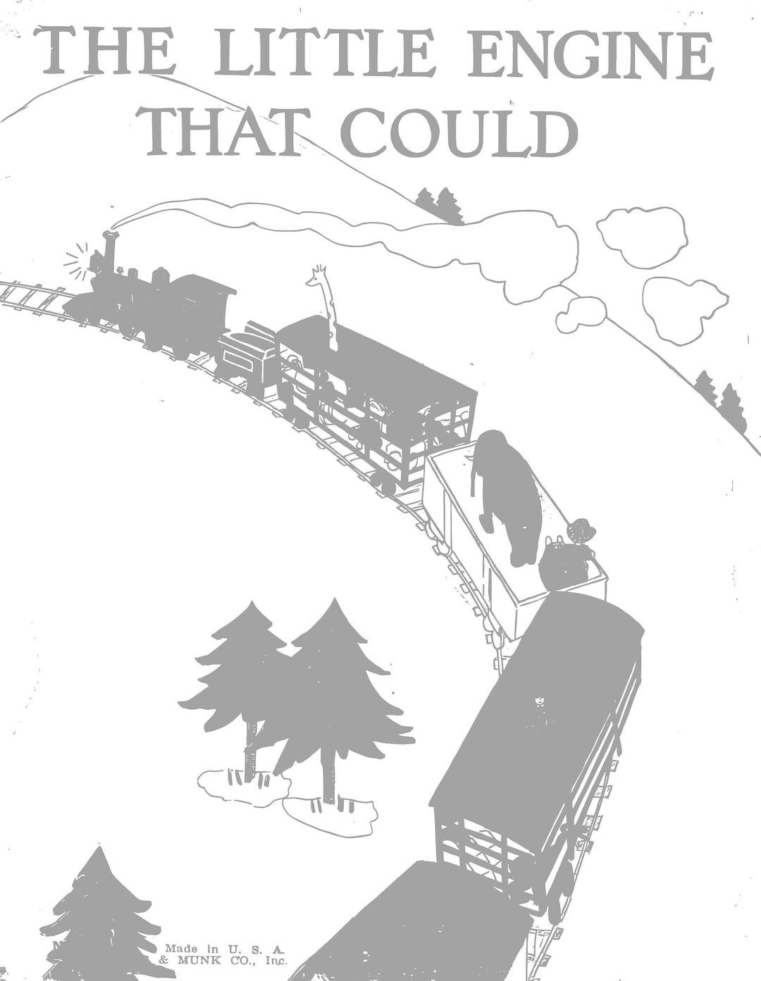 The Little Engine That Could Vintage Digital Bundle Download Hand Drawn ...