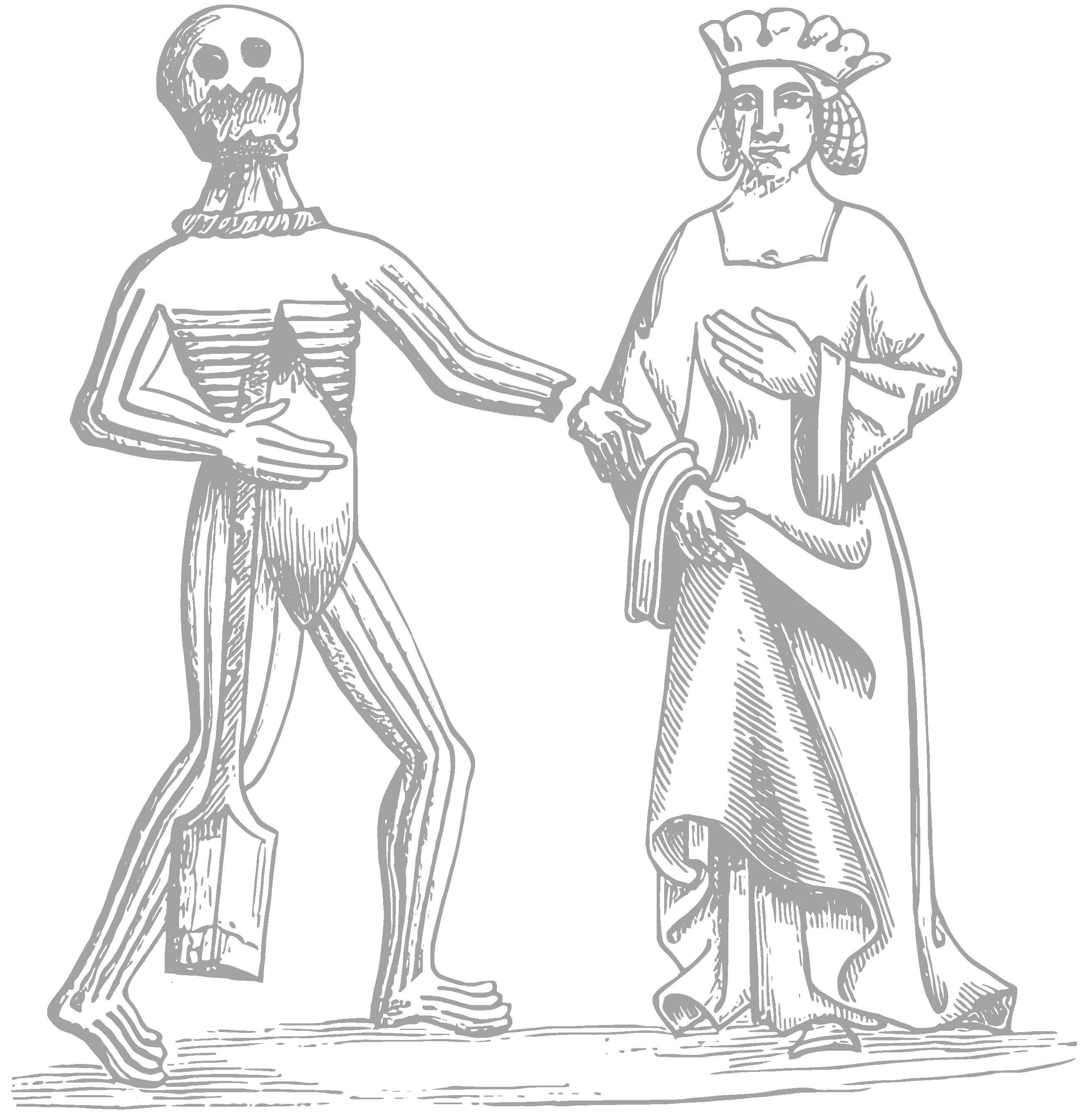 Spooky Skeletons For Coloring Vintage Halloween Print Your Own Hand Drawn Activity Book Pages