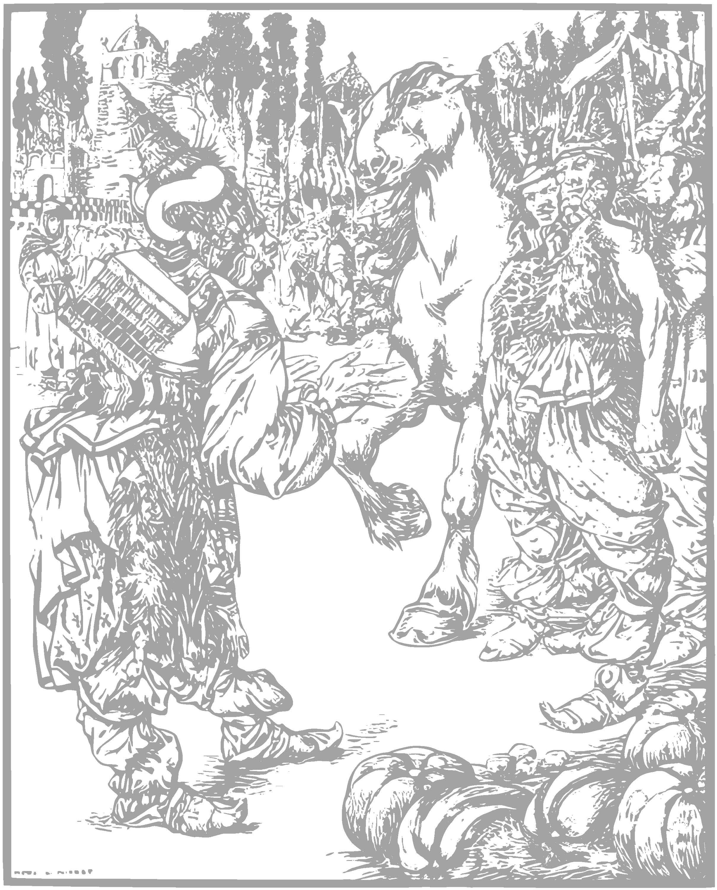 Cossack Tales for Coloring Vintage Digital Bundle Download Hand Drawn ...