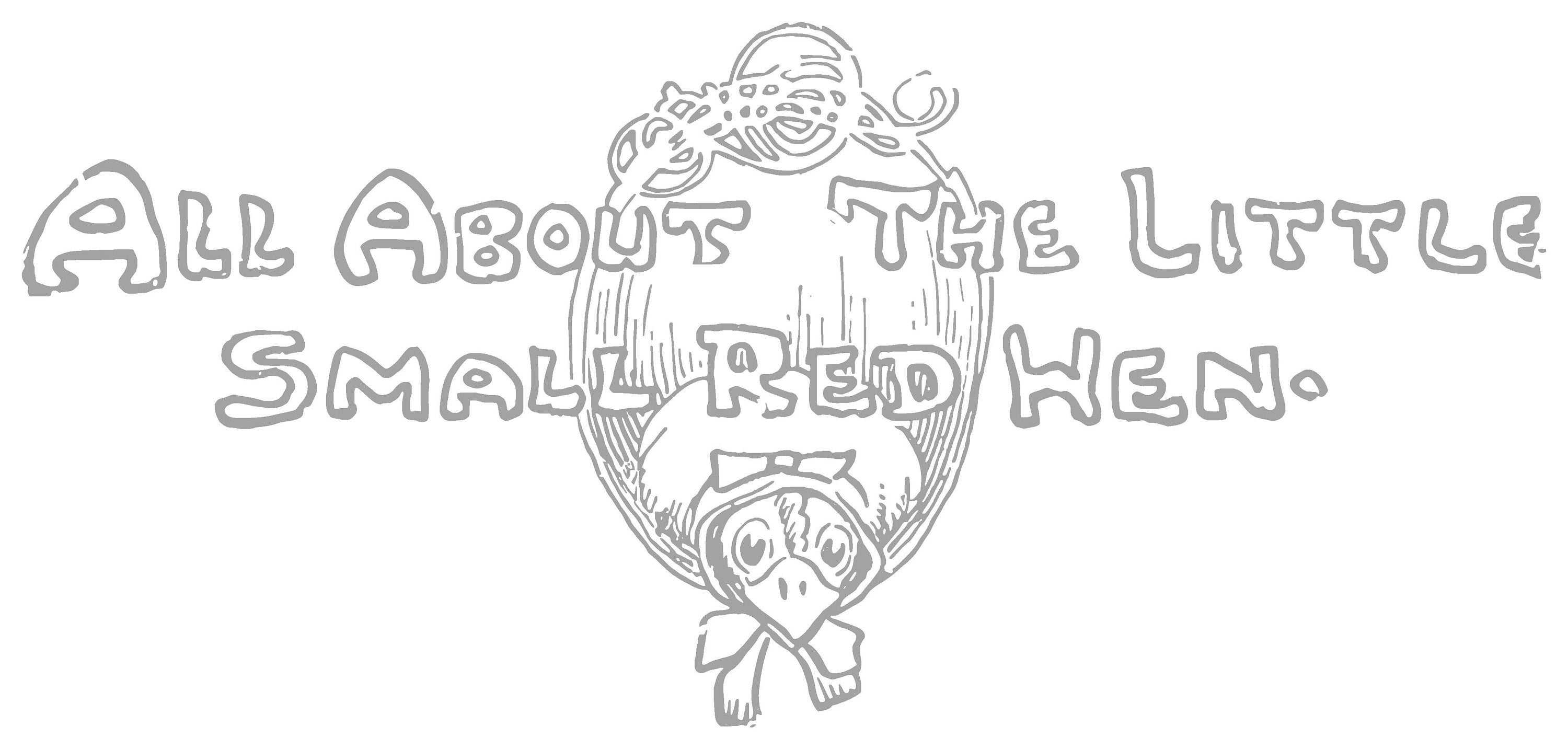 Little Red Hen for Coloring Vintage Digital Bundle Download Hand Drawn ...