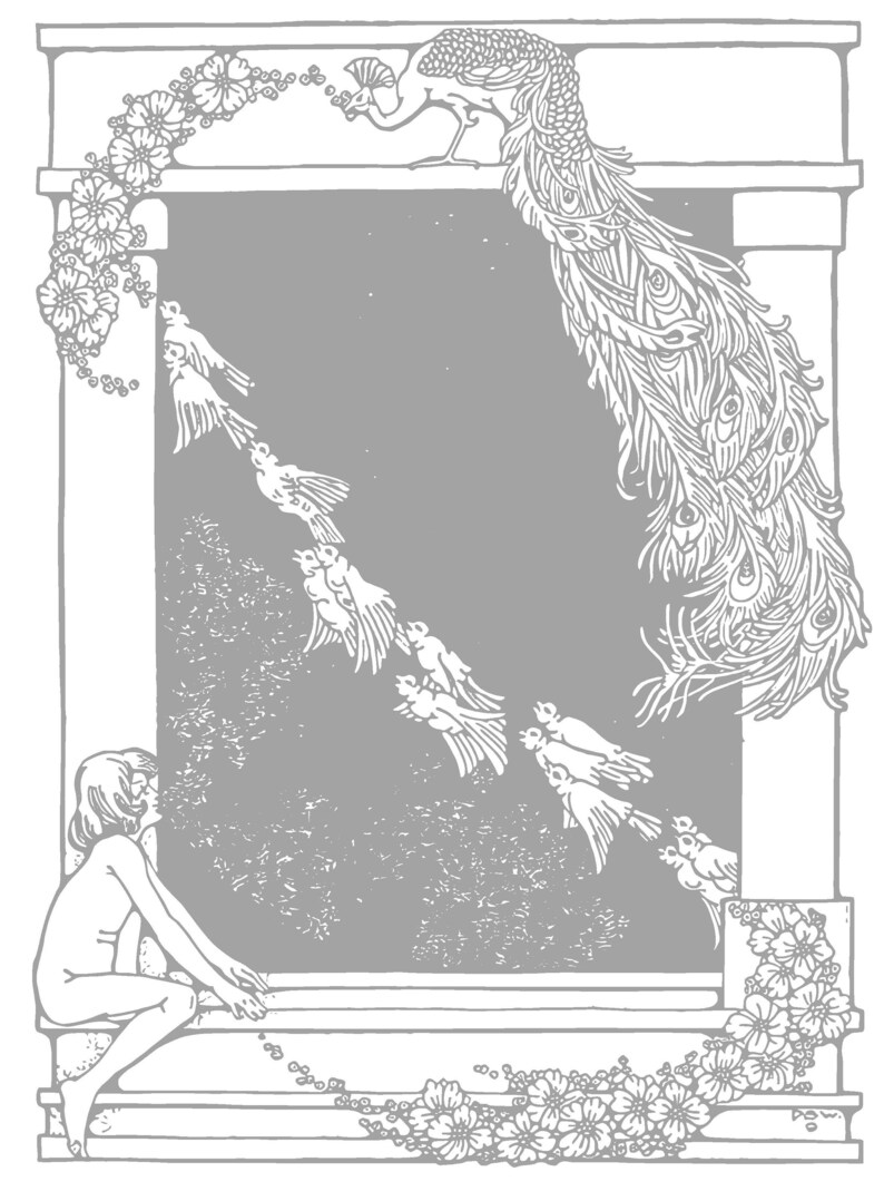 Fantasy Tales for Coloring Vintage Loose-leaf Pages Hand Drawn Children ...